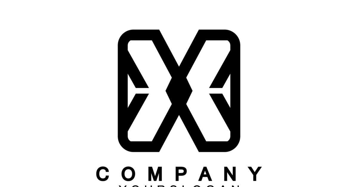 X initial name logo company vector v35 - TemplateMonster