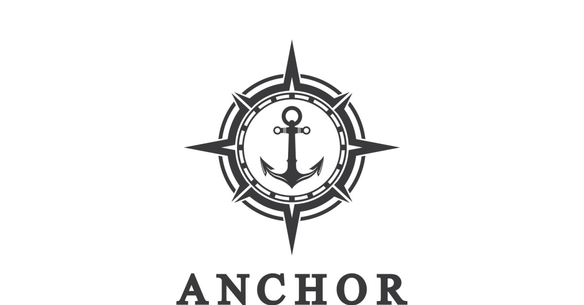 Anchor icon logo template vector v8 #356696 - TemplateMonster