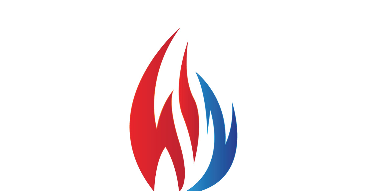 Burning fire flame hots logo icon v6 - TemplateMonster
