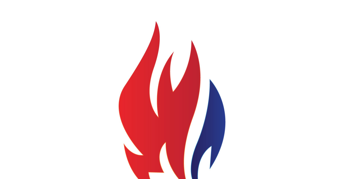 Burning fire flame hots logo icon v11 - TemplateMonster