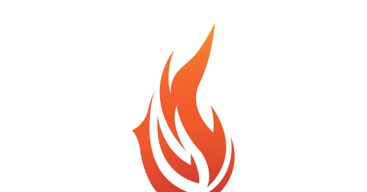 Burning fire flame hots logo icon v14 - TemplateMonster