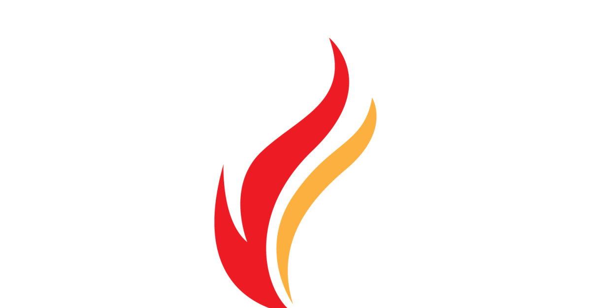 Burning fire flame hots logo icon v20 - TemplateMonster