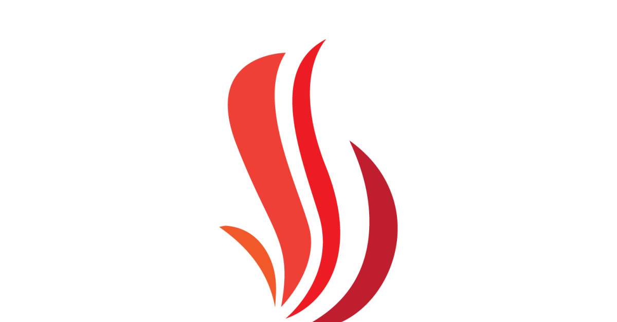Burning fire flame hots logo icon v22 - TemplateMonster