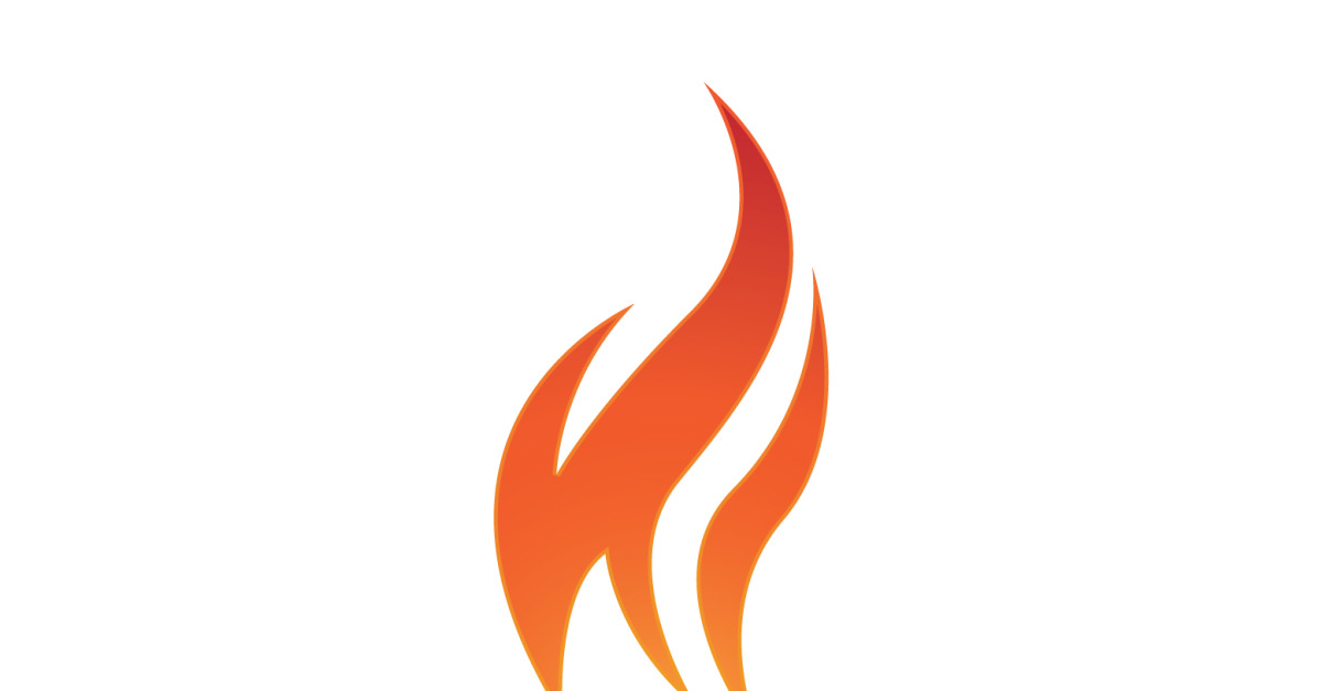 Burning fire flame hots logo icon v25 - TemplateMonster