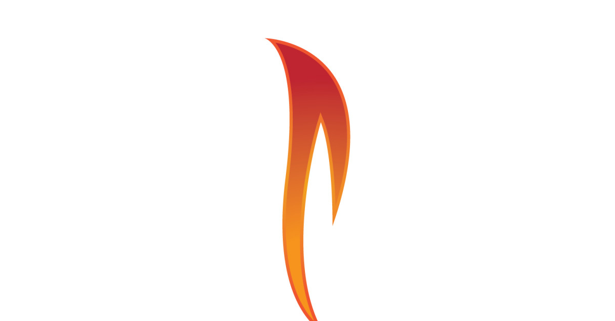 Burning fire flame hots logo icon v27 - TemplateMonster