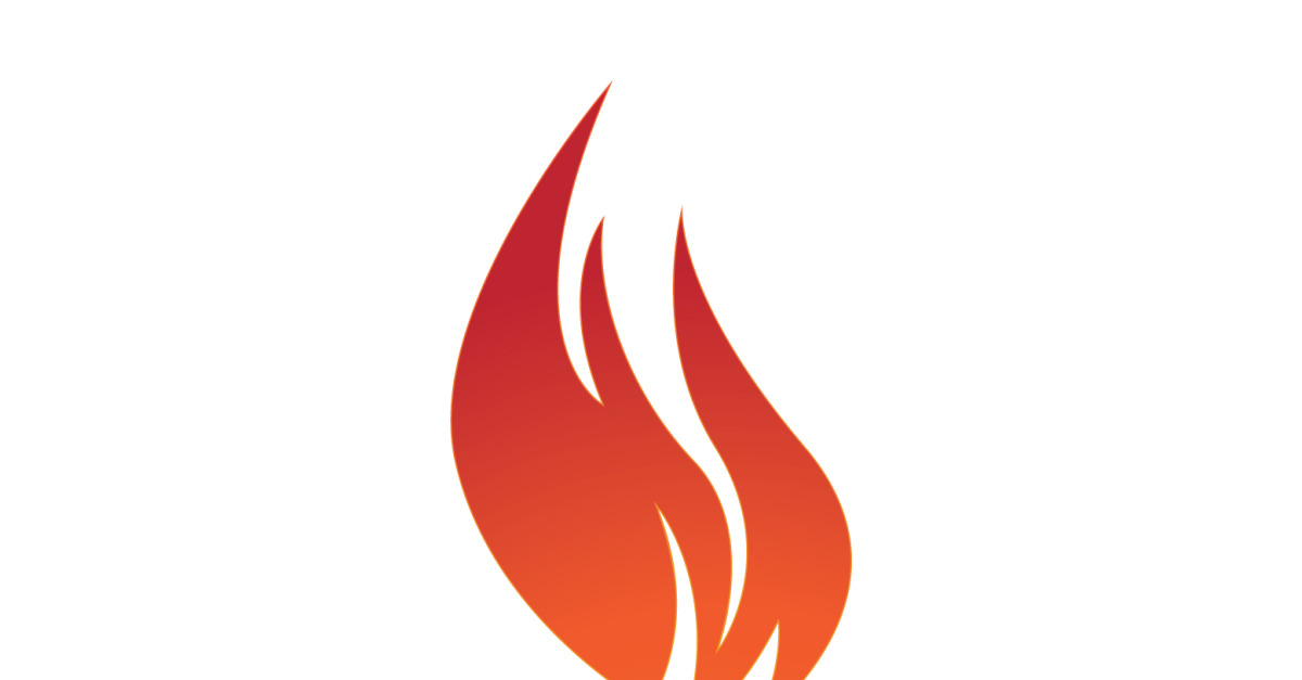 Burning fire flame hots logo icon v33 - TemplateMonster