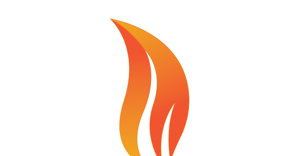 Burning fire flame hots logo icon v34 - TemplateMonster