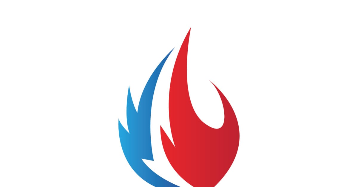 Burning fire flame hots logo icon v4 - TemplateMonster