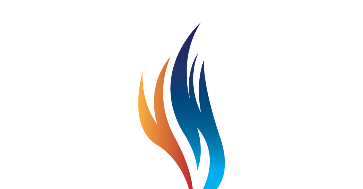 Burning fire flame hots logo icon v9 - TemplateMonster
