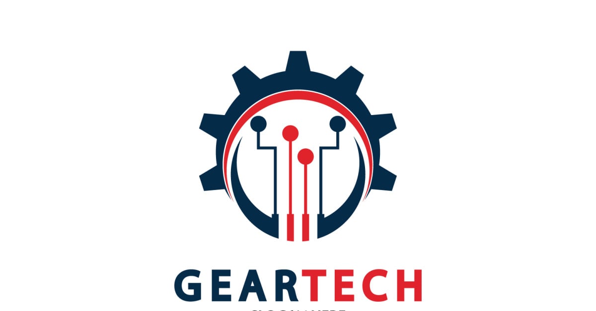 Gear Tech icon vector logo v12 #356880 - TemplateMonster