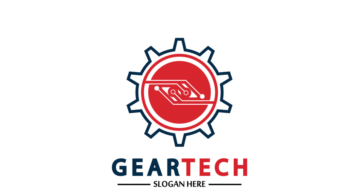 Gear Tech icon vector logo v31 #356900 - TemplateMonster