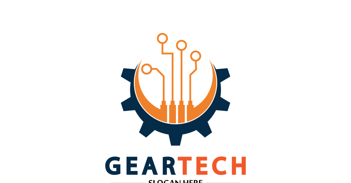 Gear Tech icon vector logo v35 #356905 - TemplateMonster