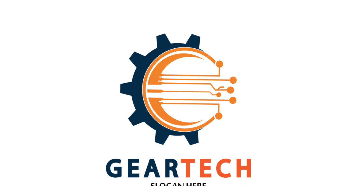 Gear Tech icon vector logo v37 #356902 - TemplateMonster