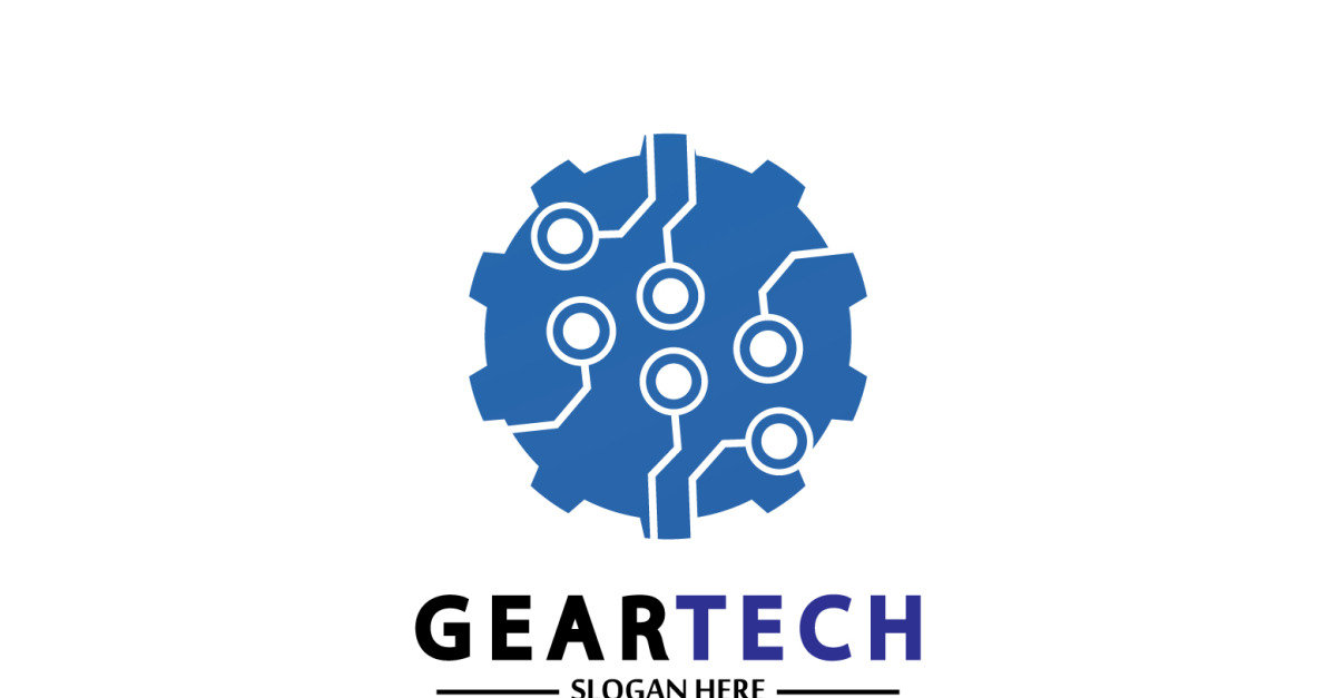 Gear Tech icon vector logo v47 #356915 - TemplateMonster