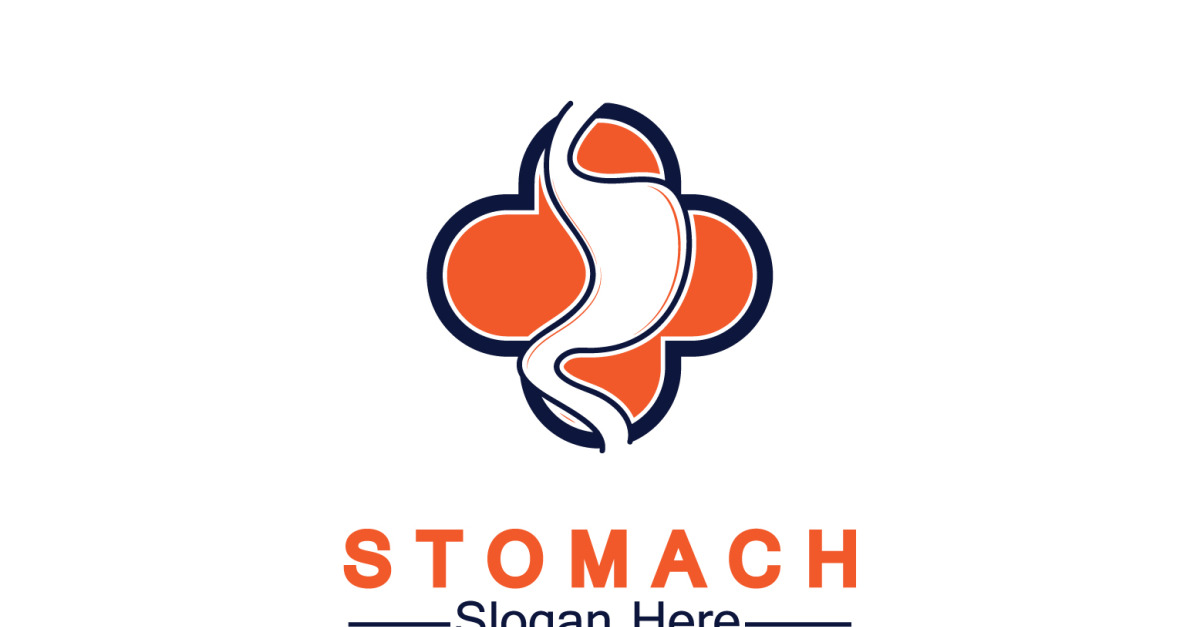 Health stomach icon logo vector template logo v30