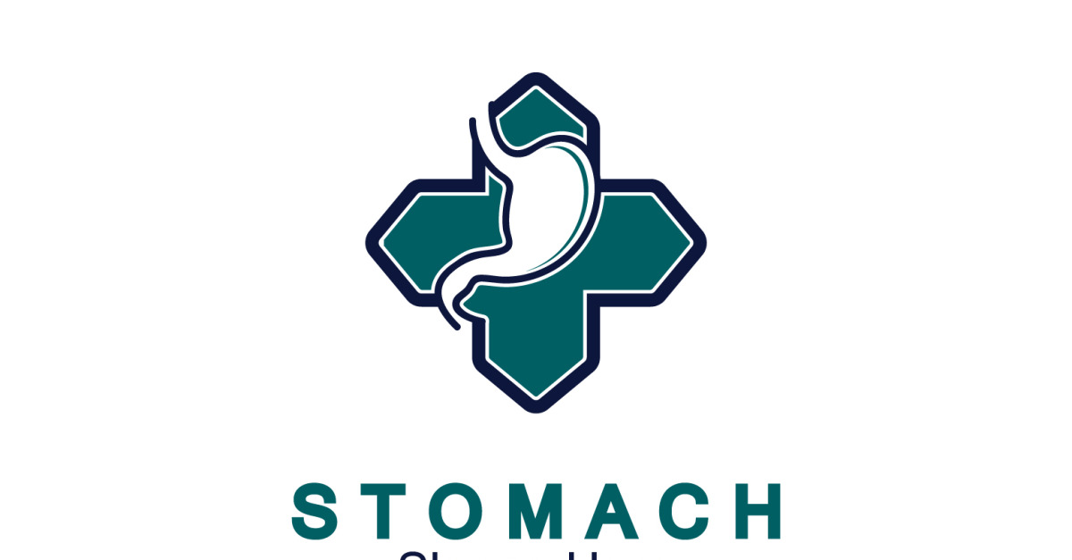 Health stomach icon logo vector template logo v31