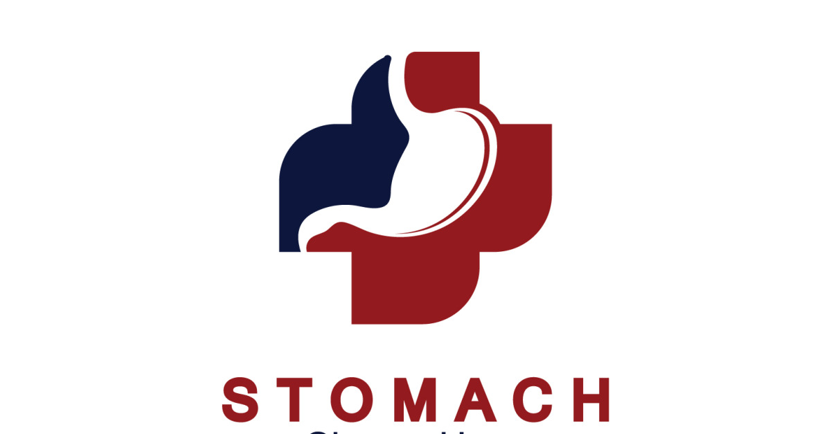 Health stomach icon logo vector template logo v39