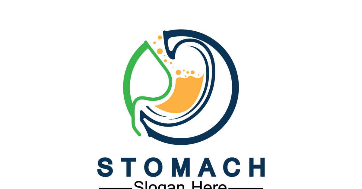 Health stomach icon logo vector template logo v44