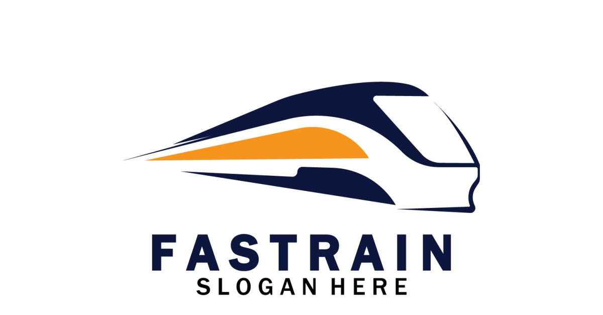 Faster train transportation icon logo v19 - TemplateMonster