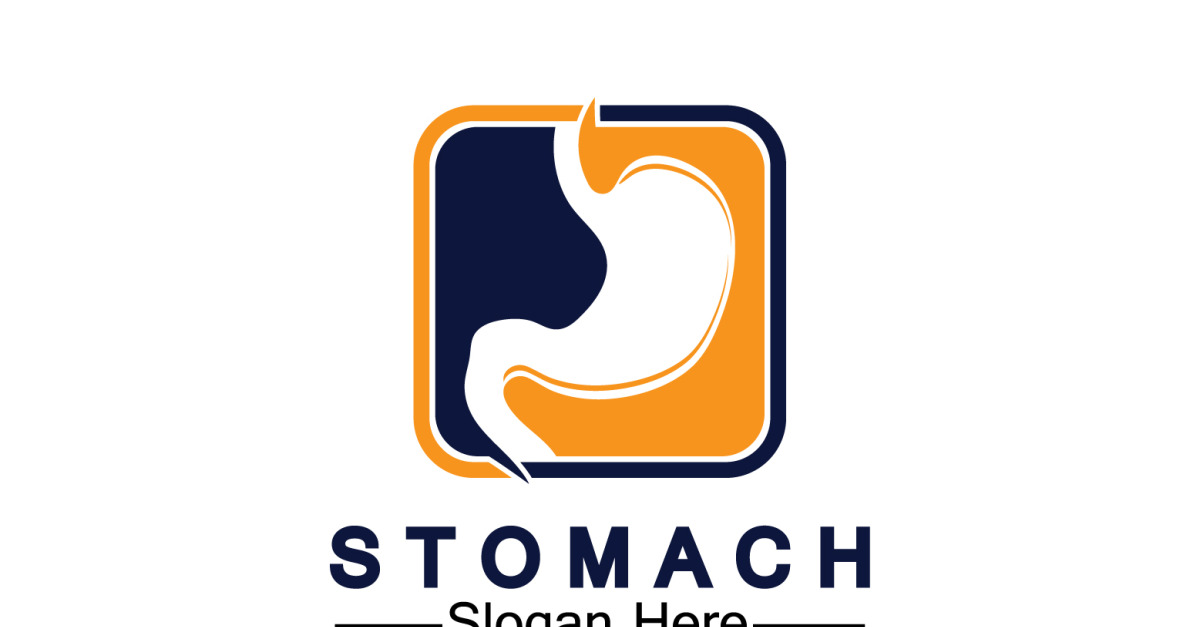 Health stomach icon logo vector template logo v58