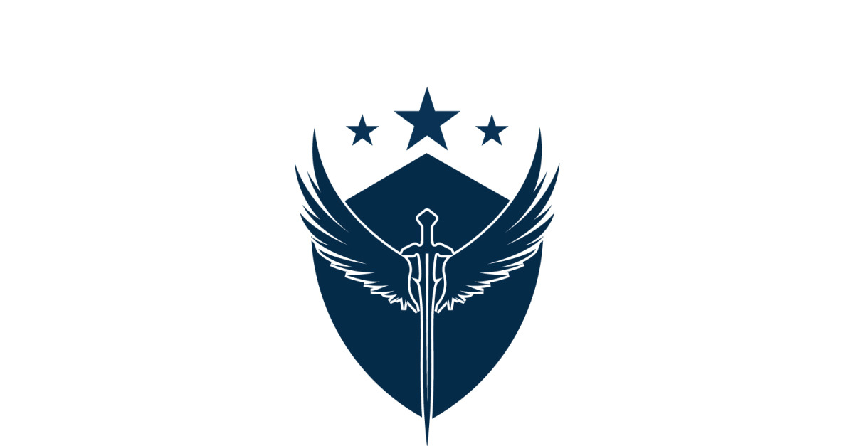 Sword and shield and wing icon logo v17 - TemplateMonster