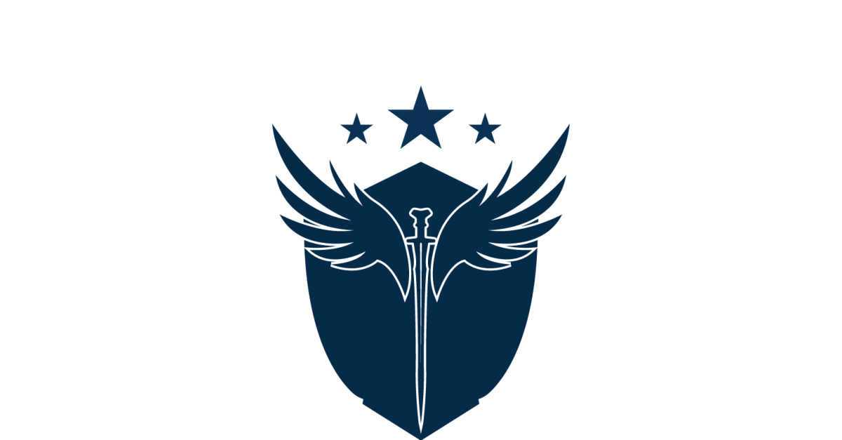 Sword and shield and wing icon logo v20 - TemplateMonster