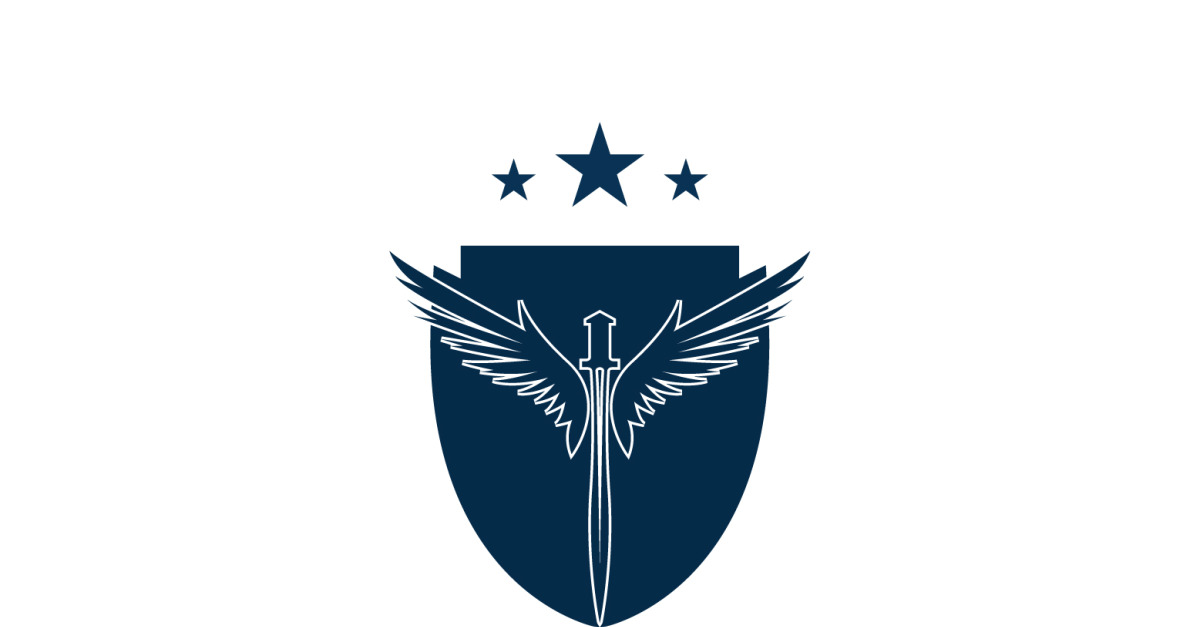 Sword and shield and wing icon logo v24 - TemplateMonster