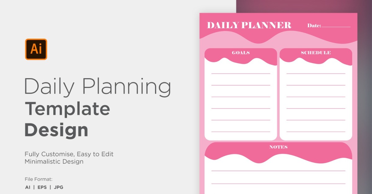 Daily Planner Sheet Design 27 #357551 - TemplateMonster