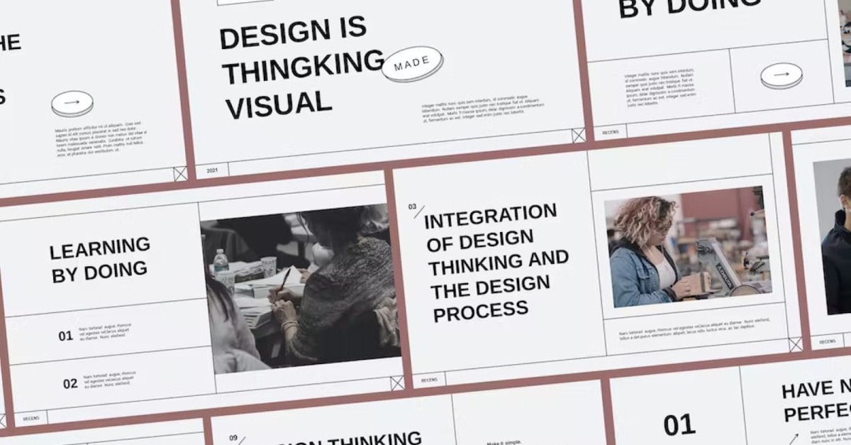 Reccent - Modern Aesthetic Theme Powerpoint - TemplateMonster