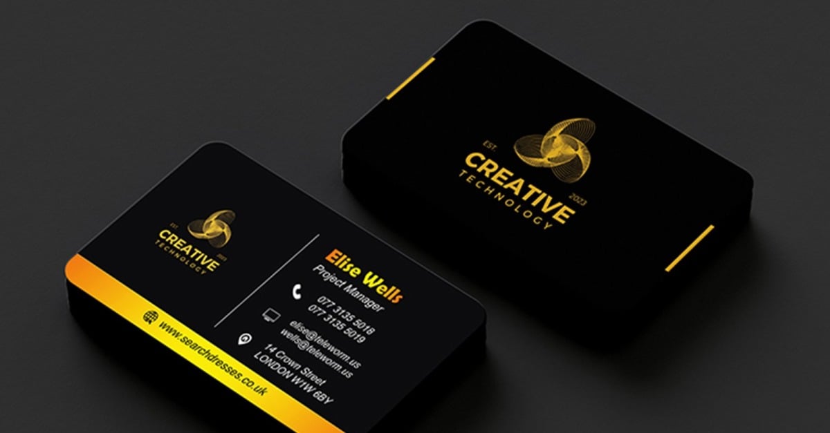 Stunning visiting Card - Printable Format - Ready to use