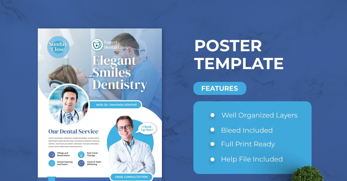 Deistry Check Up Poster Template #358167 - TemplateMonster