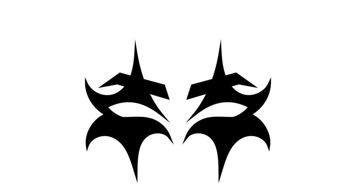 Projekt czarnej maski na oczy Jokar z logo - TemplateMonster