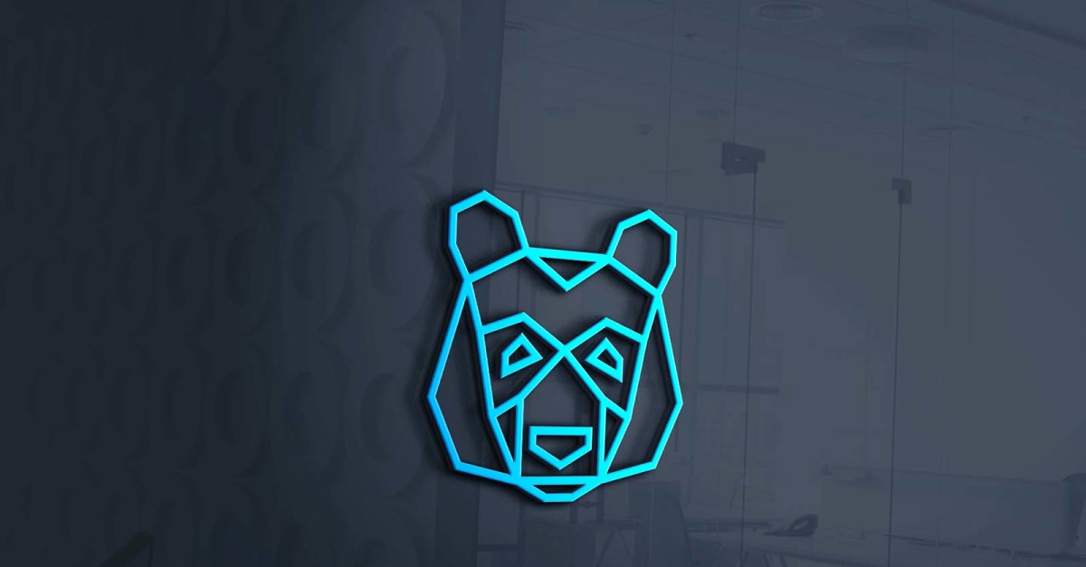 Design criativo do logotipo da marca Panda para o seu negócio