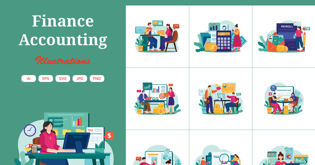 M565_ Pack dillustrations de comptabilité financière