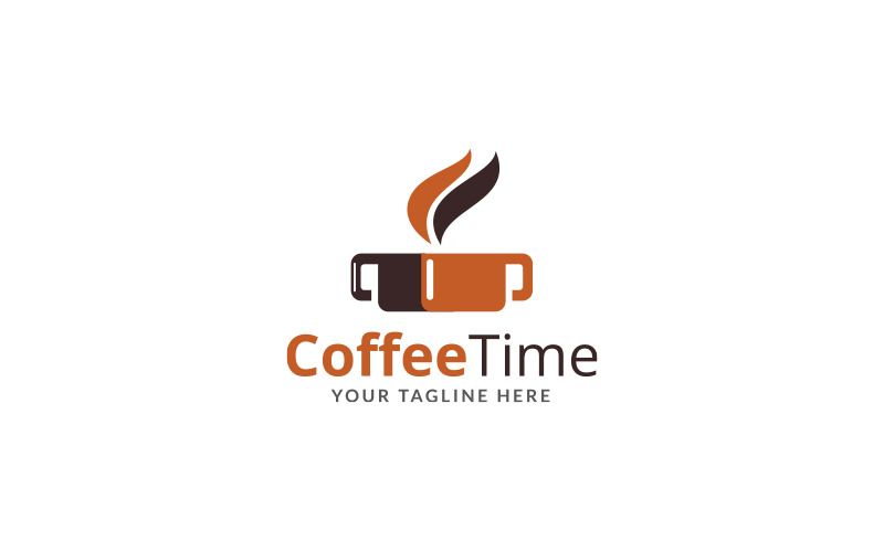 Coffee Time Logo Design Template ver 2 - TemplateMonster