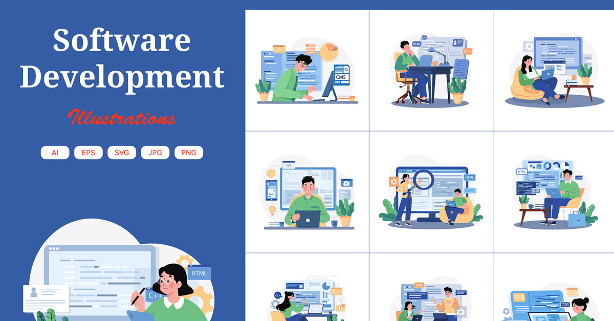 M641_ Software Development Illustration Pack