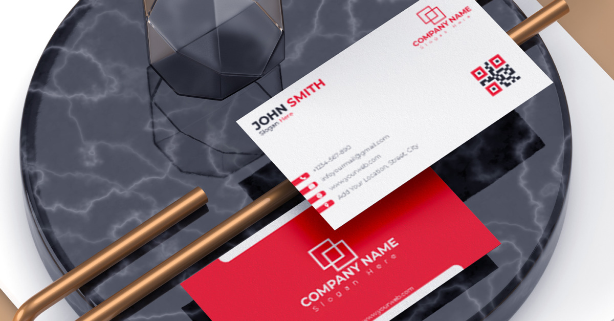 Abstract Business Card Design Template - TemplateMonster