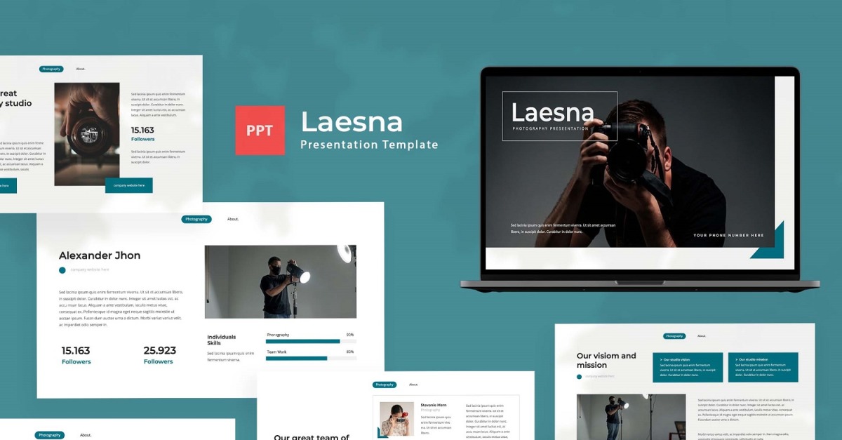 Laesna - Plantilla de PowerPoint para fotografía