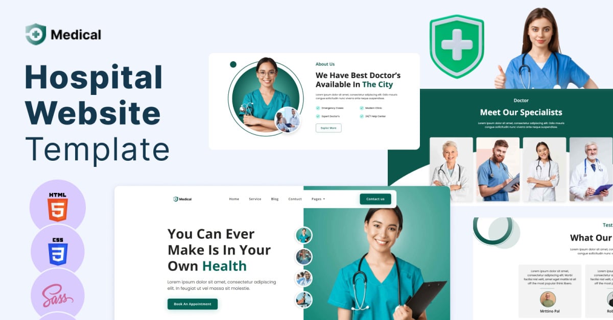 Médico - Plantilla HTML médica y de salud - TemplateMonster