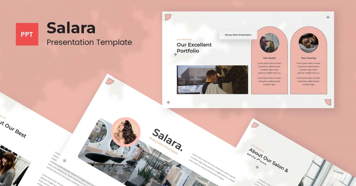 Salara - Plantilla de PowerPoint para salón de belleza