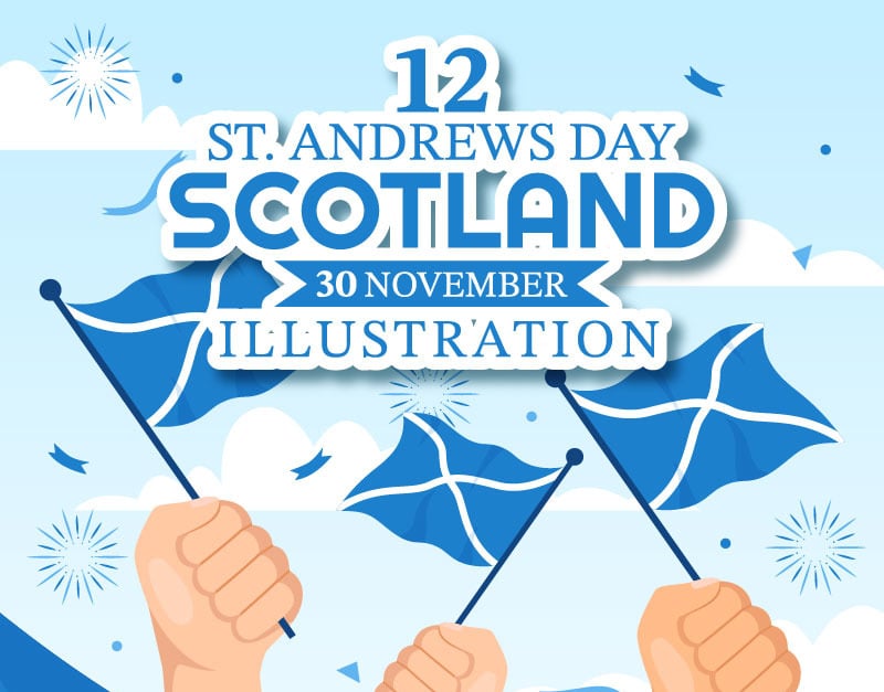 12 St Andrew Day Illustration #358927 - TemplateMonster