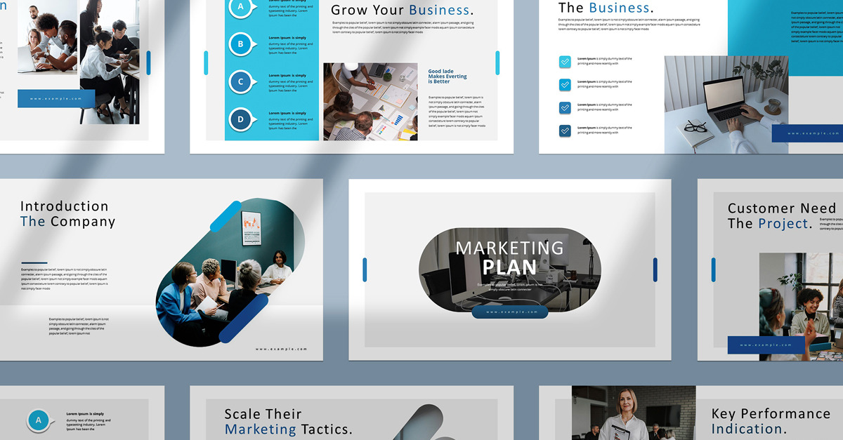 Plantilla de presentación del kit de redes sociales';