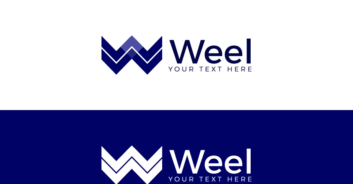 Presentación del logotipo de marca W - TemplateMonster