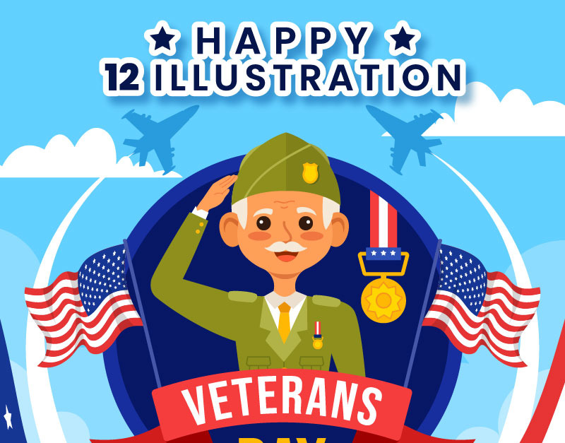 12 Bonne Journée des Anciens Combattants Illustration