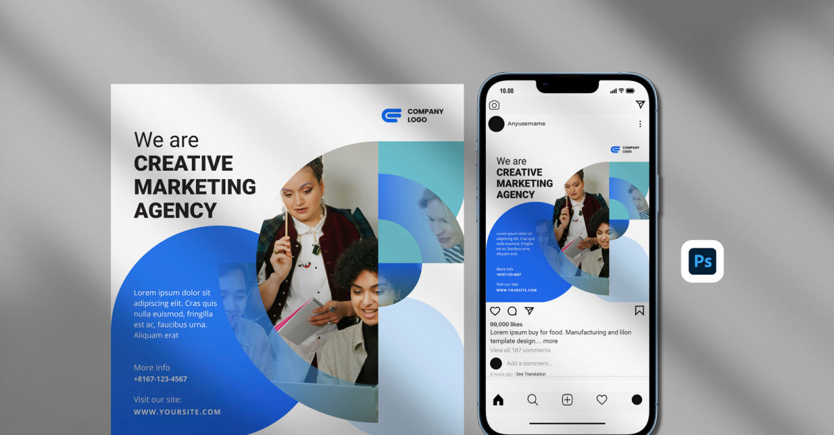 Instagram Posts Template - Creative business promotion design template