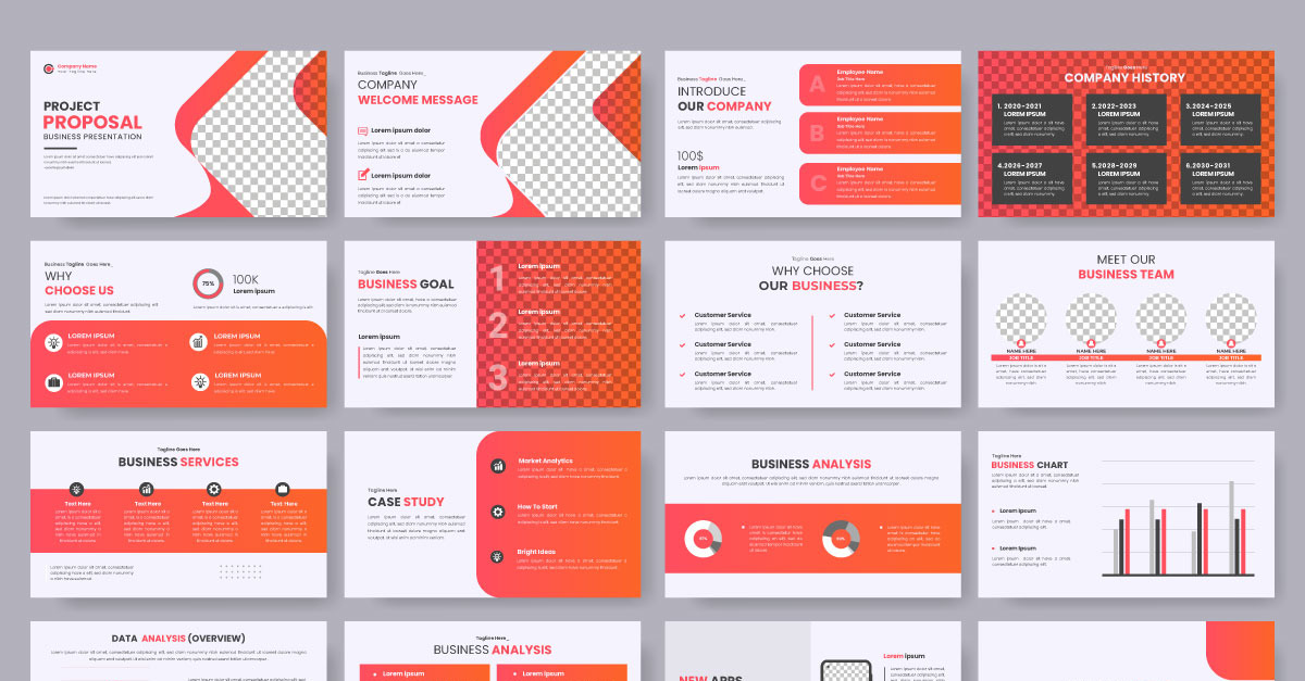 Business presentation, profile design, project report, corporate ...