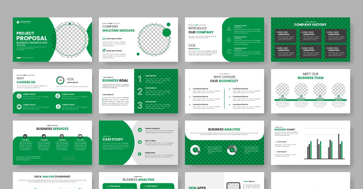 Corporate business business presentation, profile design, project ...