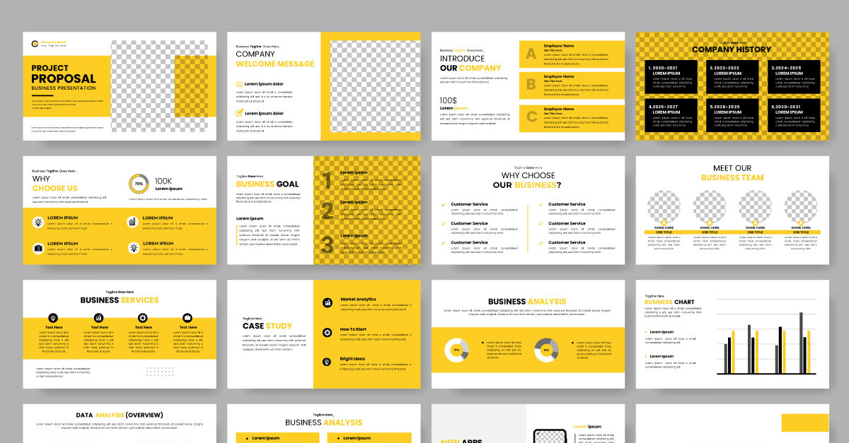 Corporate business business presentation, profile design, project ...