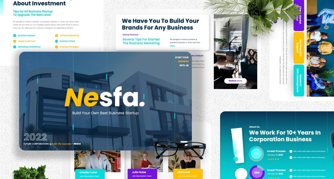 Nesfa - Corporate Googleslide Templates - TemplateMonster