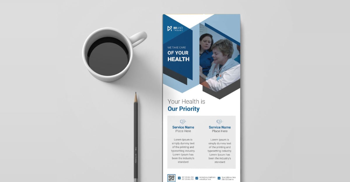 Creative and modern rack card design - TemplateMonster